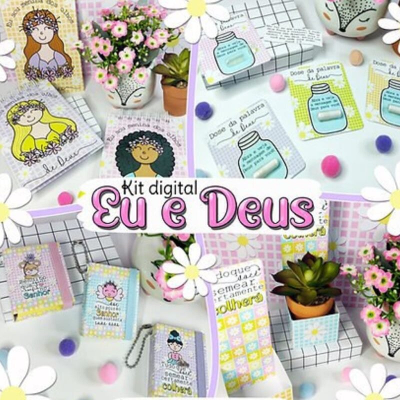 Combo Mimos + Kit Digital - Deus e Eu - Nick Design