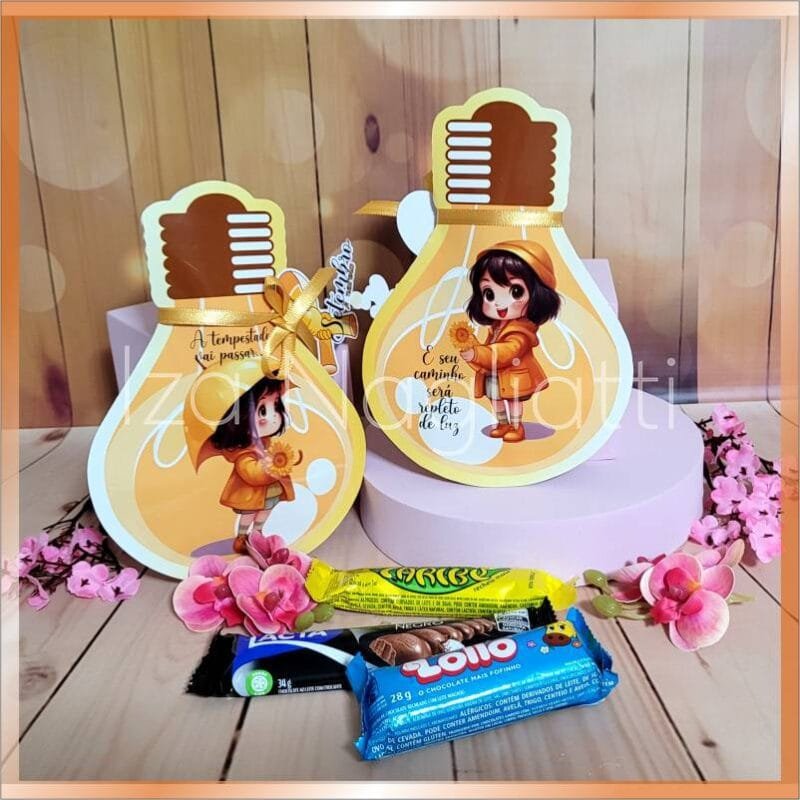 Mimo para Chocolate Lâmpada - Setembro Amarelo - Nick Design