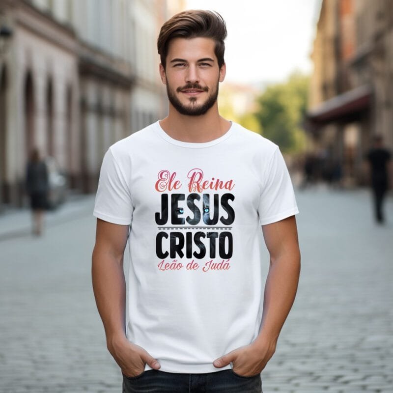 Jesus Cristo Leão de Judá - Arte Avulsa Camisa | T-Shirt - Nick Design