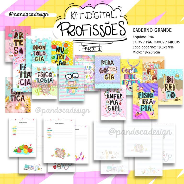 Kit Digital Profissões – Parte 1 (Pandoca) - Nick Design