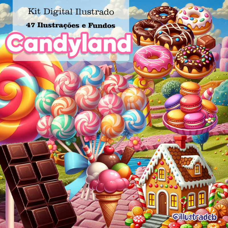 Candyland - Kit Digital (Ilustradeb) - Nick Design