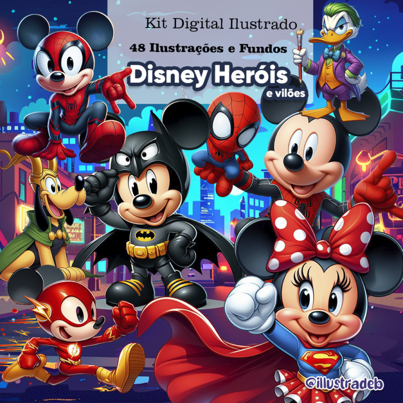 Disney Herois - Kit Digital (Ilustradeb) - Nick Design