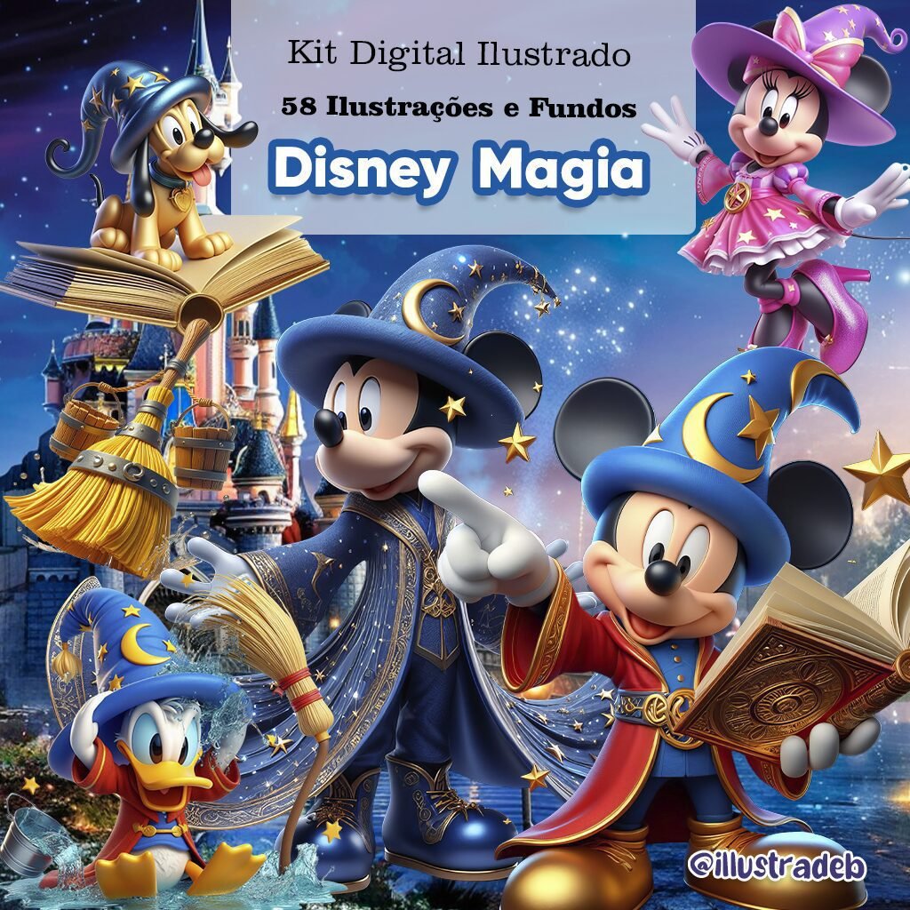 Disney Magia - Kit Digital (Ilustradeb) - Nick Design
