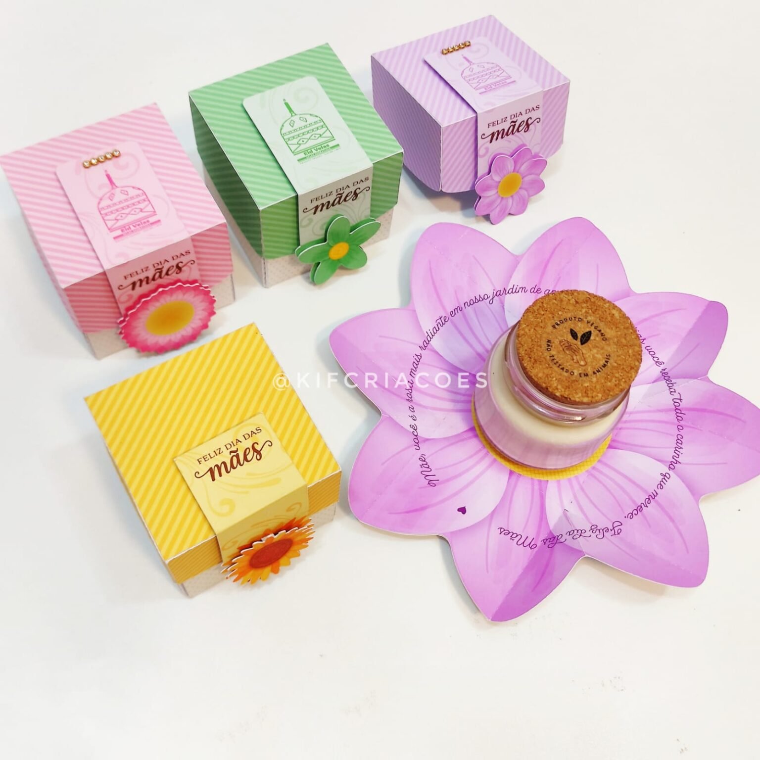 Caixa Mini Explosão Flor - FLORES E CORES (Kif) - Nick Design
