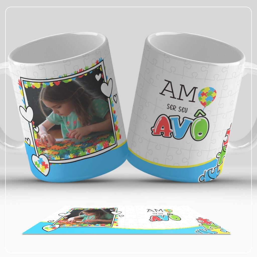 COMBO Autismo – COM/SEM Foto (Familia Sublimatica) - Nick Design