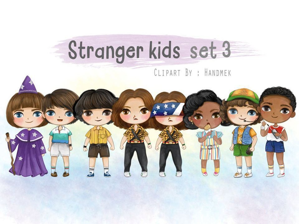 Stranger Kids - Kit Digital - Nick Design