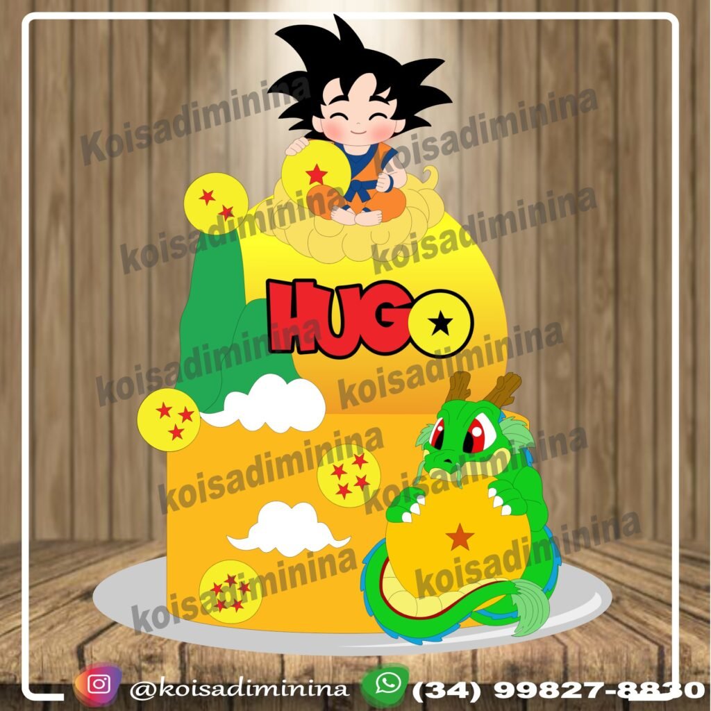 Goku Baby - Topo de Bolo - Nick Design