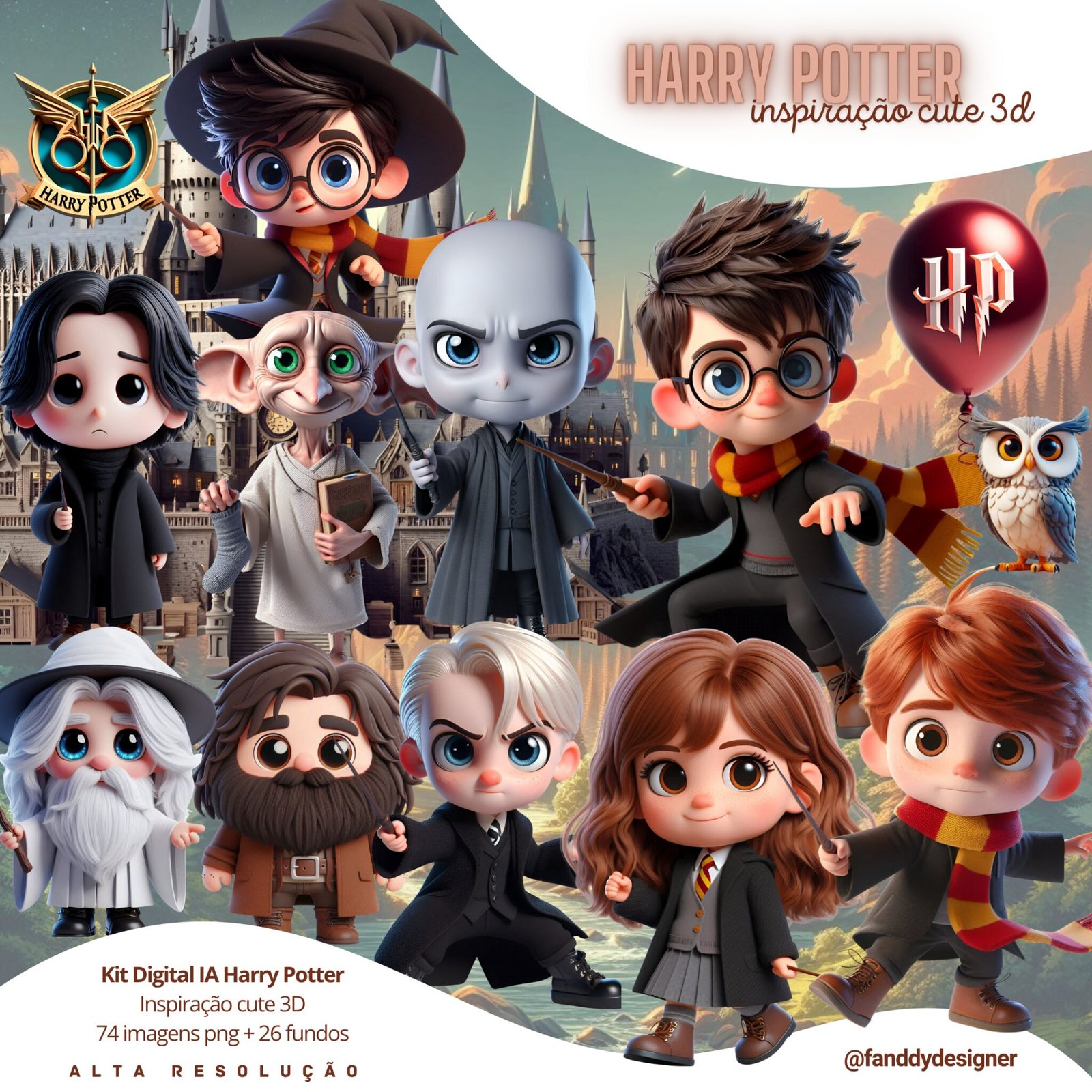 Harry Potter - Kit Digital - Nick Design