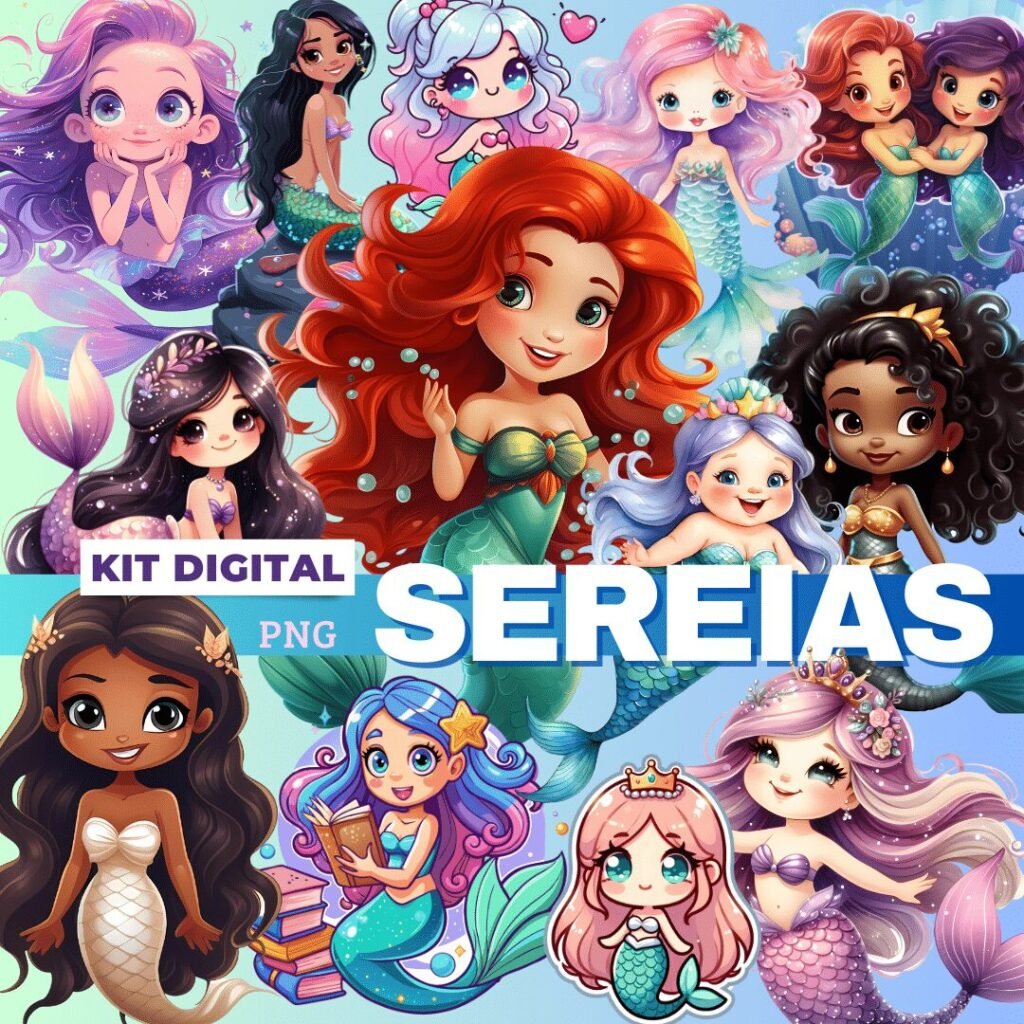 Sereias - Kit Digital - Nick Design