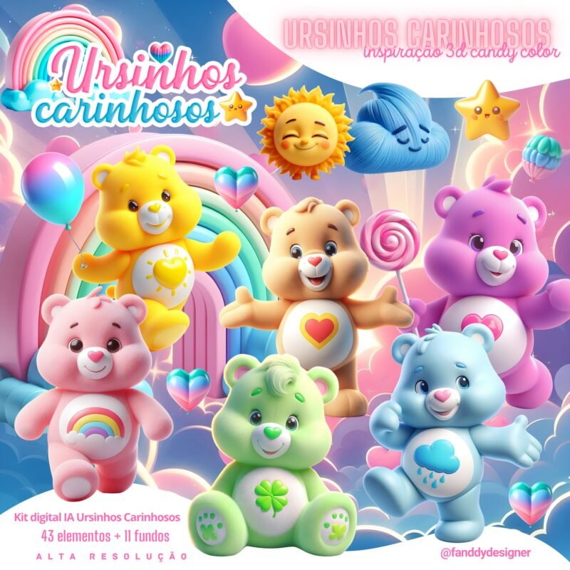 Ursinhos Carinhosos - Kit Digital - Nick Design