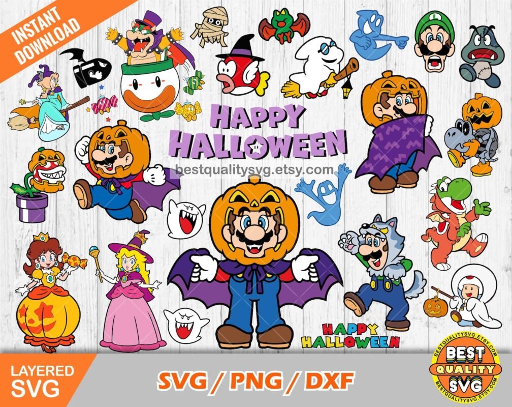 Super Mario Halloween - Kit Digital - Nick Design