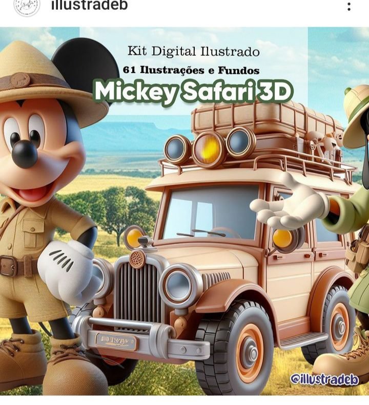 Mickey Safari - Kit Digital - Nick Design
