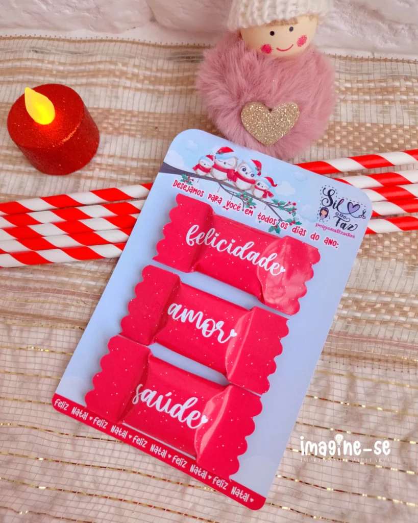 Cartão com 3 balinhas Mimo Natal (Imagineese) - Nick Design