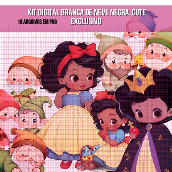 Branca de Neve Cute Negra - Nick Design