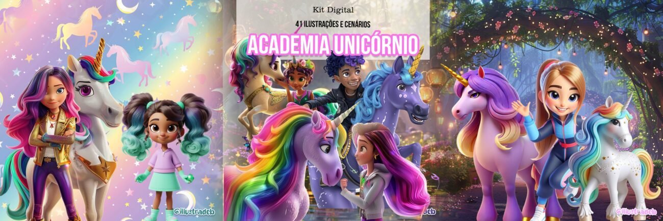 Academia Unicórnio - Kit Digital - Nick Design