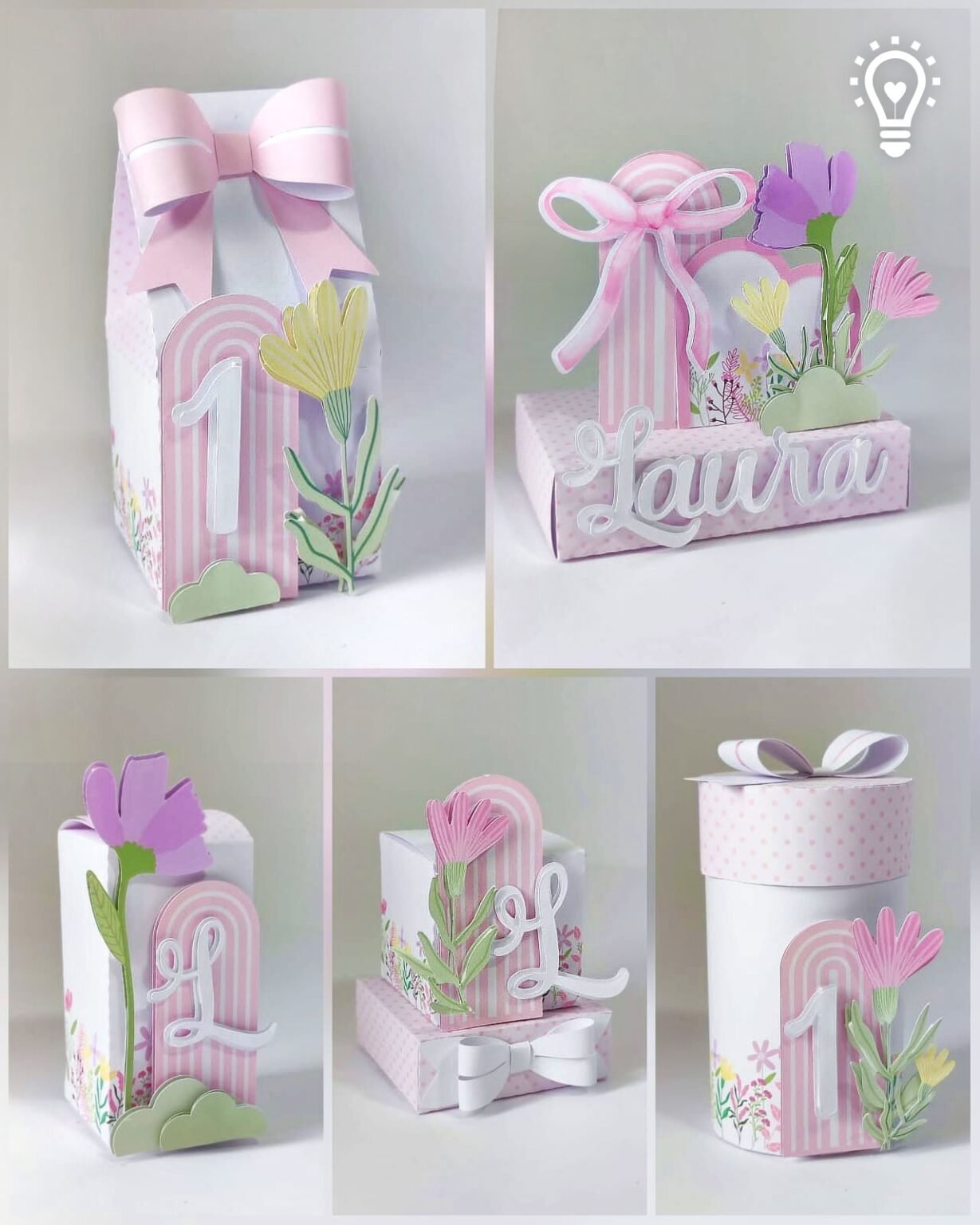 Laços e Flores - Kit Festa Pronta - Nick Design