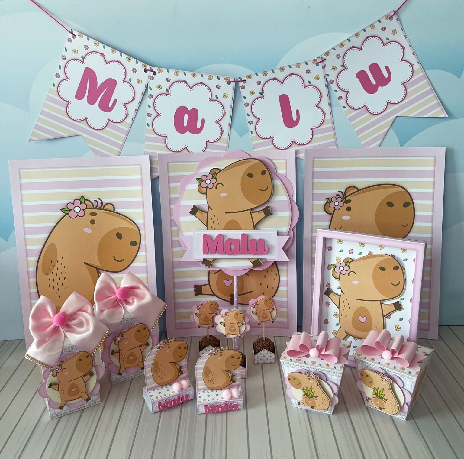 Capivara - Kit Festa Pronta - Nick Design