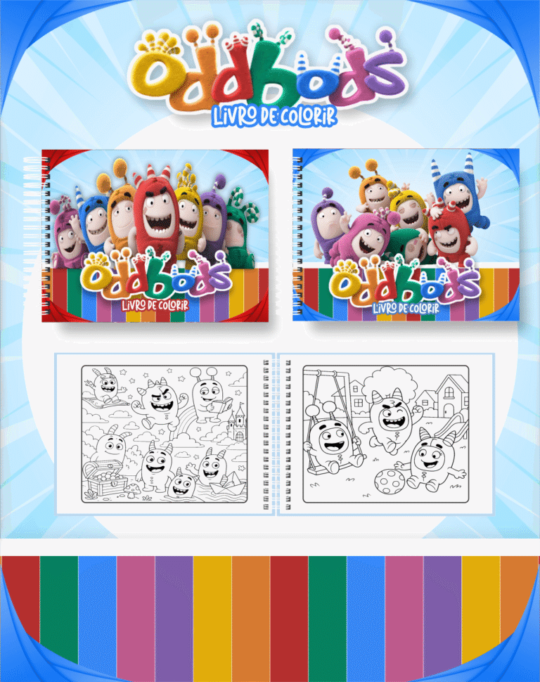 Oddbods - Big Livros de Colorir - Nick Design