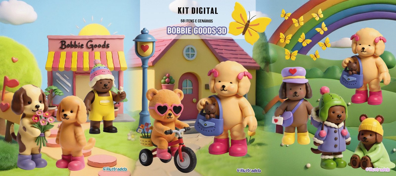 Bobbie Goods 3D - Kit Digital - Nick Design
