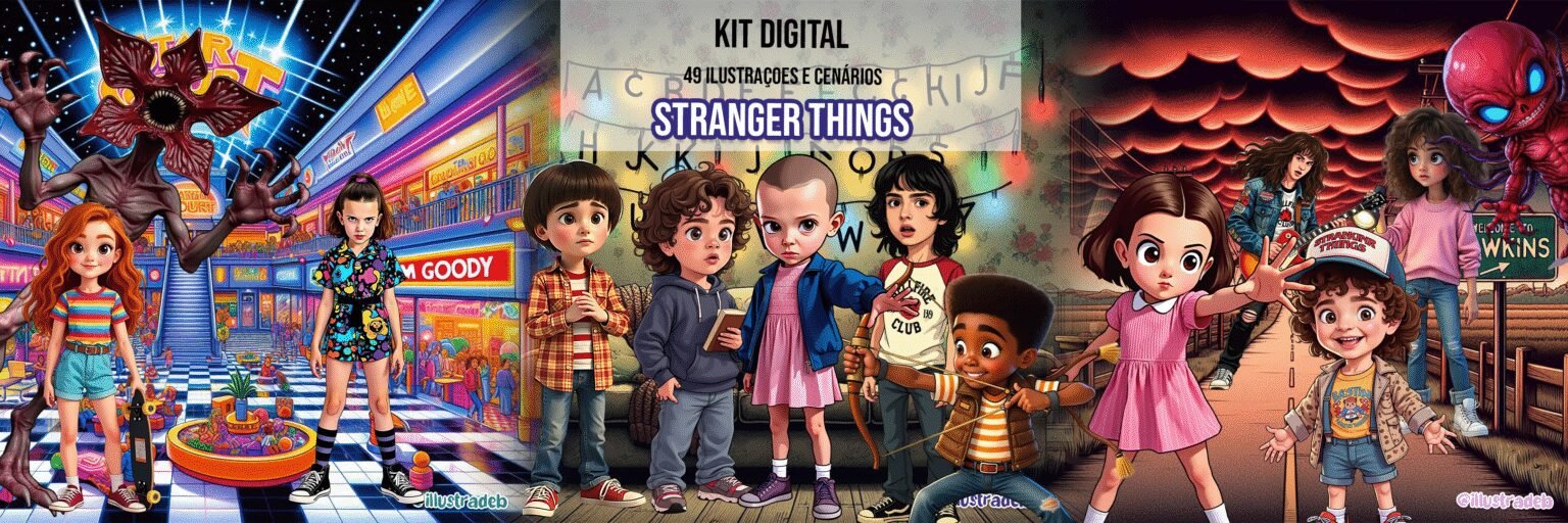 Stranger Things 3D - Kit Digital - Nick Design