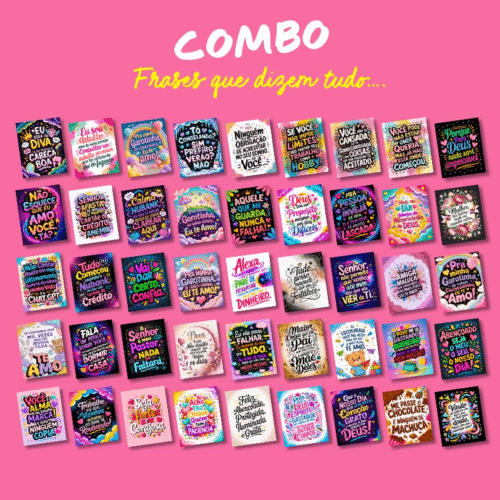 Combo Frases que Dizem Tudo - Kit Digital - Nick Design