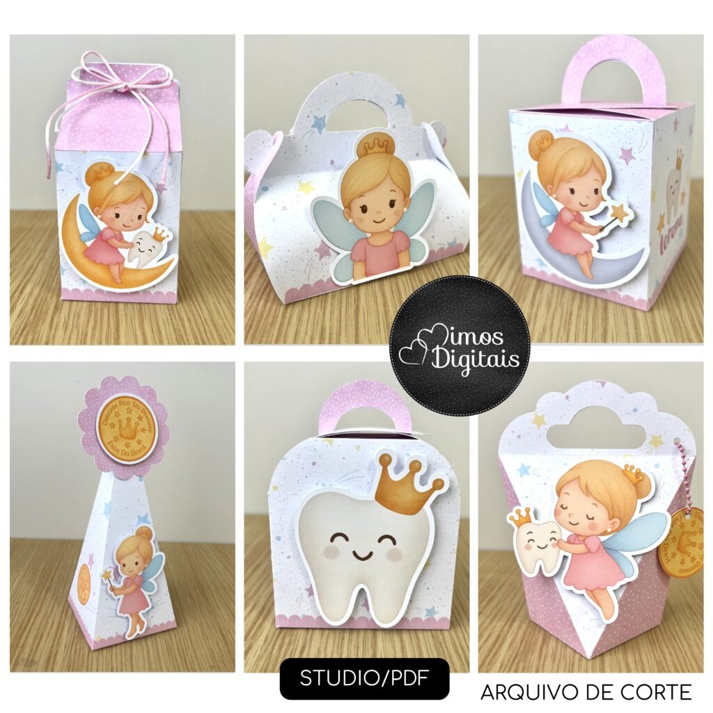 Fada do Dente Aquarela - Kit Festa Pronta - Nick Design