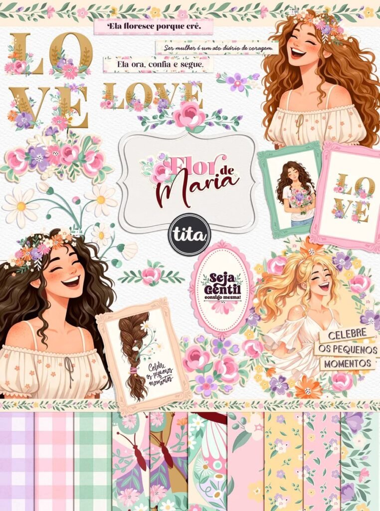 Flor de Maria - Kit Digital (Tita) - Nick Design