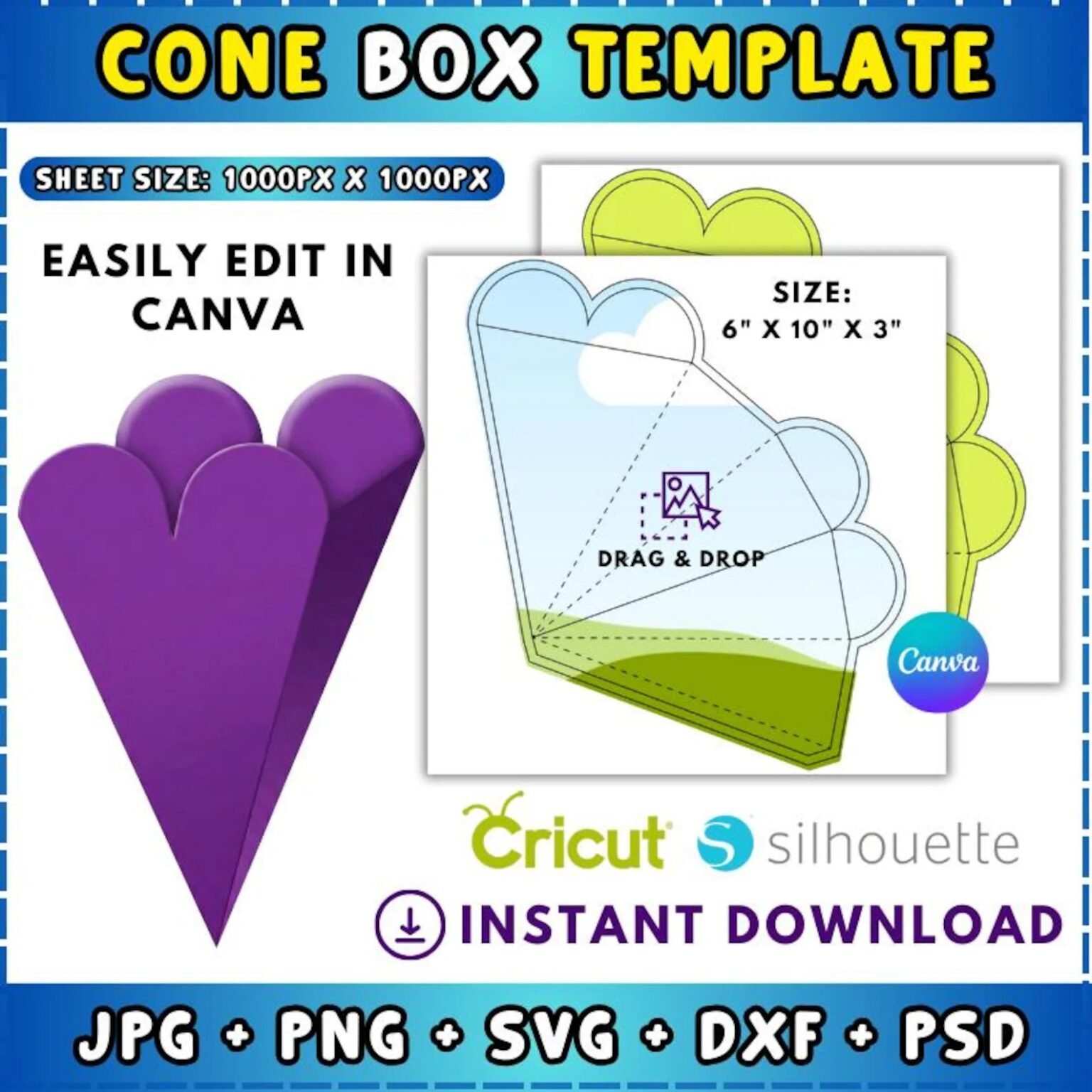 Molde Caixa Cone Pirâmide - Nick Design